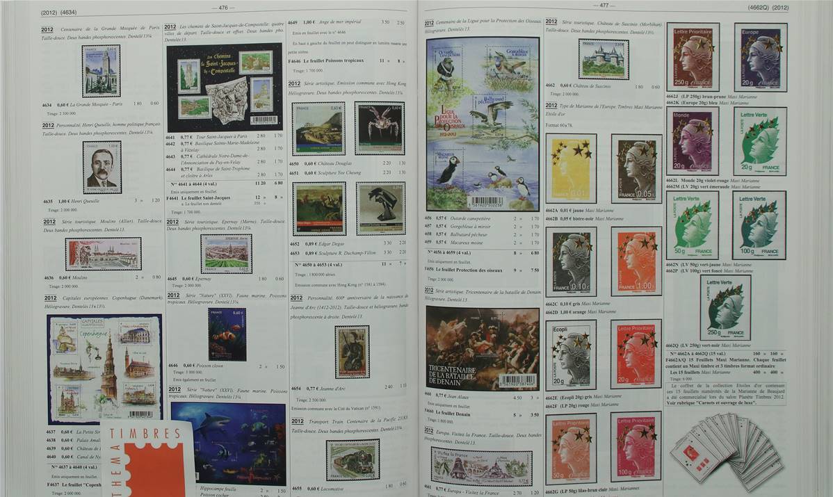 Catalogue Yvert et Tellier Timbres de France 2023