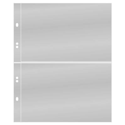 10 feuilles Multi Collect 2 bandes transparentes Lindner MU1322